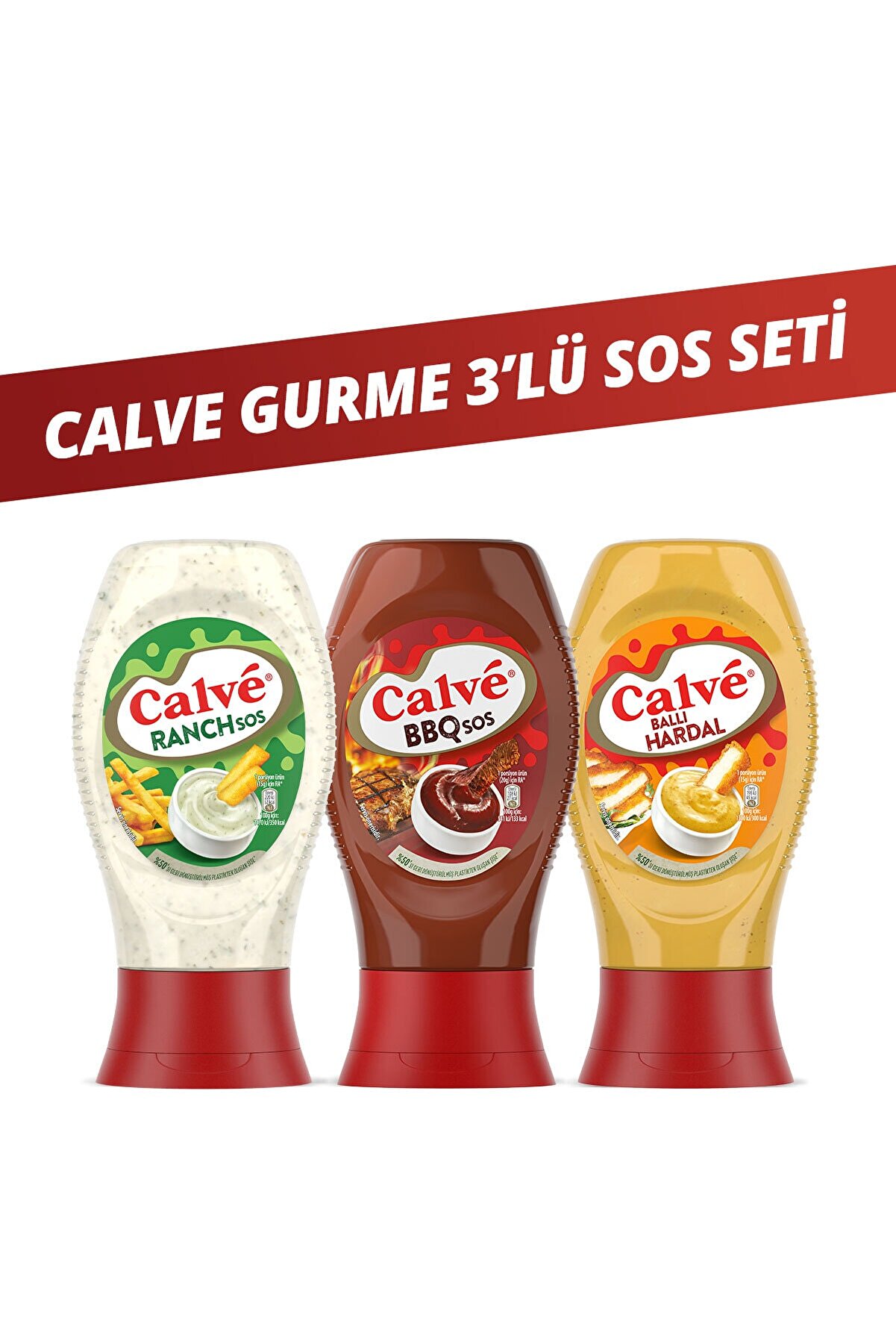 Calve Ranch Sos 245 G Barbekü Sos 290 G Ballı Hardal 260 G Fiyatı ...