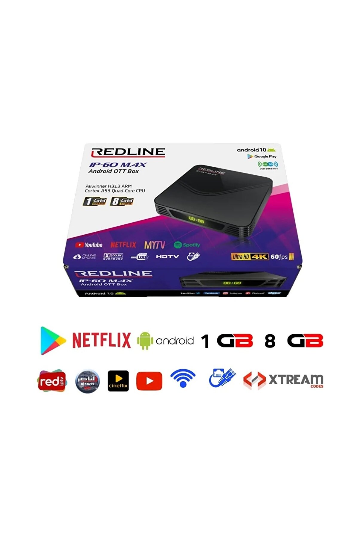 Redline Ip-60 Max Android 10 / 4k Tv Box Fiyatı, Yorumları - TRENDYOL