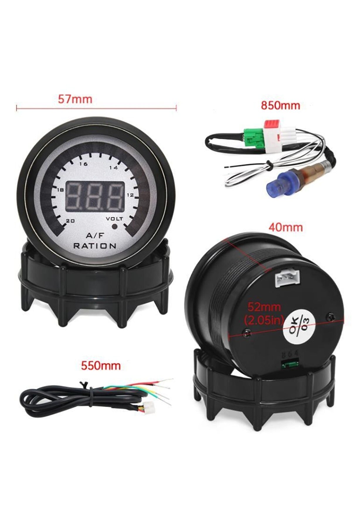 KOTO Afr Saati Hava Yakıt Göstergesi Oksijen Sensörlü Air Fuel Ration Fiyatı, Yorumları - Trendyol