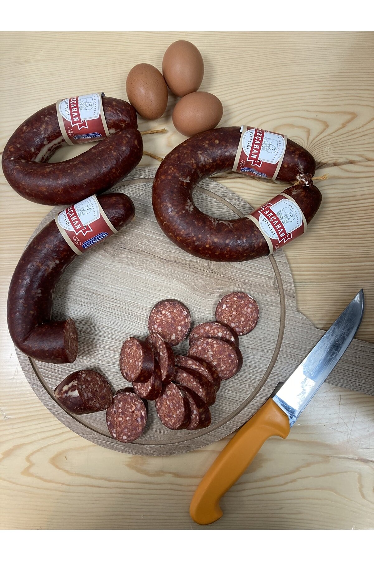 Akçahan Çiftliği 1 Kg Geleneksel Afyon Sucuğu Kangal Sucuk Doğal ...