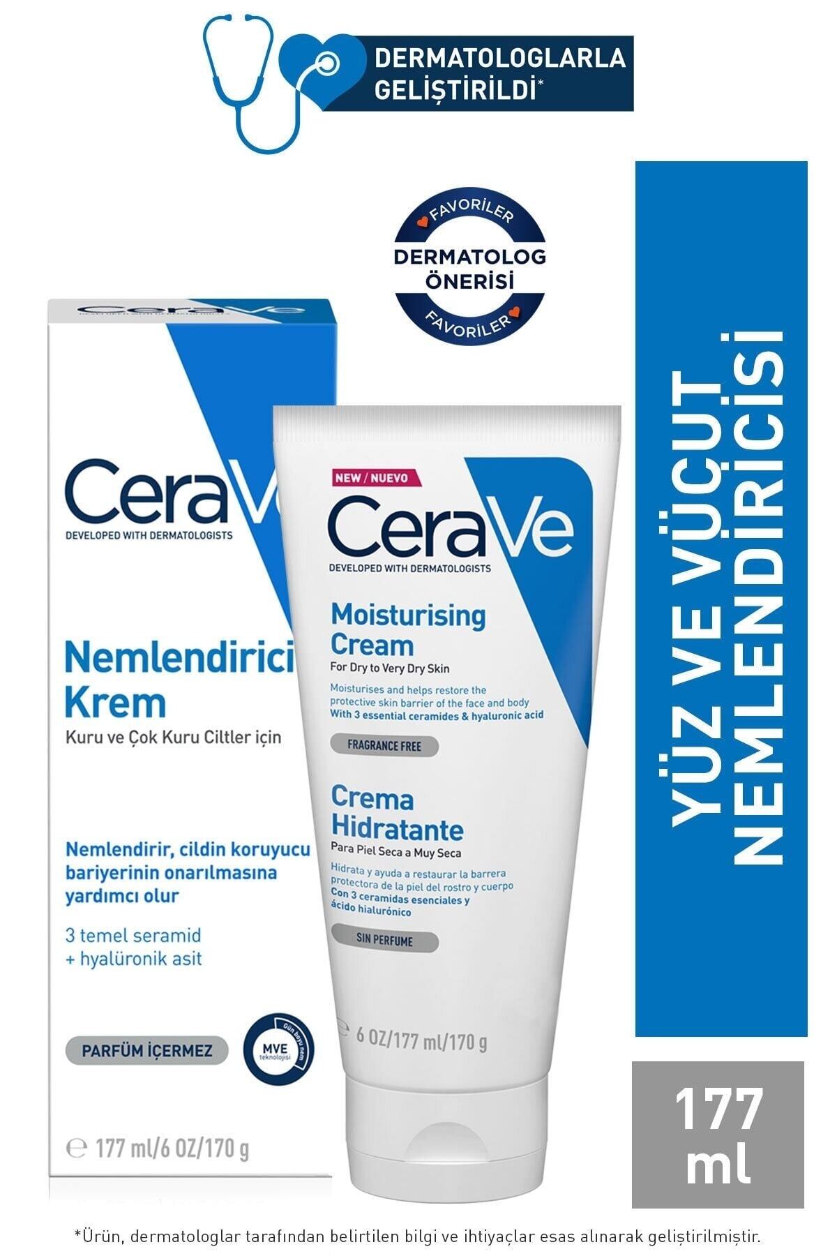 CeraVe Nemlendirici Krem Kuru Ciltler Seramid Ve Hyalüronik Asit ...