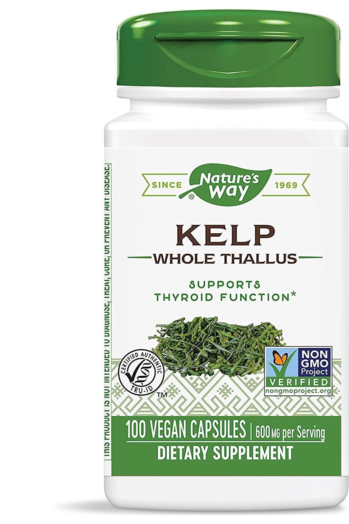 Nature's Way Kelp Whole Thallus Laminariales Sodium Iodine Thyroid ...