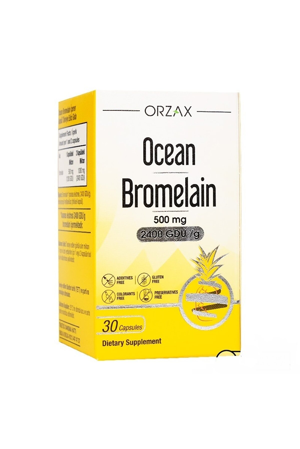 Ocean Bromelaın 500 Mg 30 Kapsu - Fiyatı, Yorumları