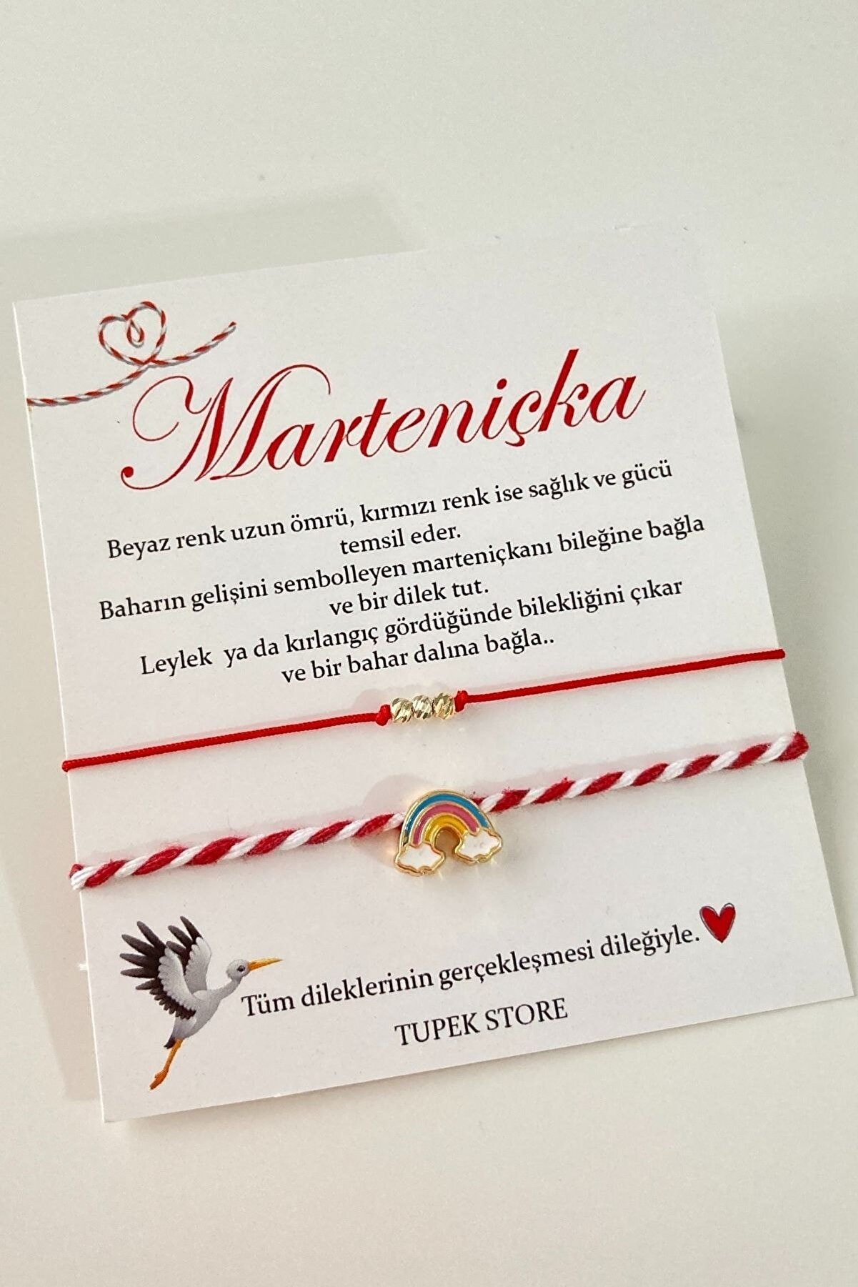 Tupek Store Marteniçka Gökkuşağı Ve Dorica Şans Bileklik Seti Fiyatı ...