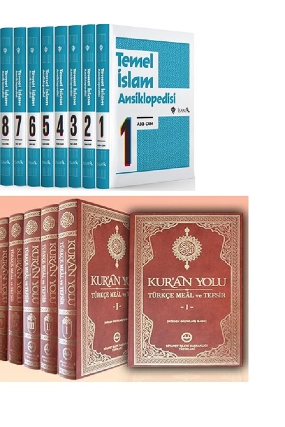 İsam Yayınları Temel Islam Ansiklopedisi 8 Cilt + Kuran Yolu Tefsiri 5 Cilt - Diyanet Işeri ...