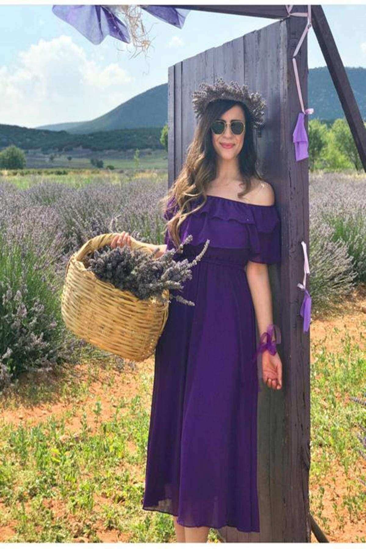 Genel Markalar Carmen Yaka Şifon Elbise Fiyatı, Yorumları - Trendyol