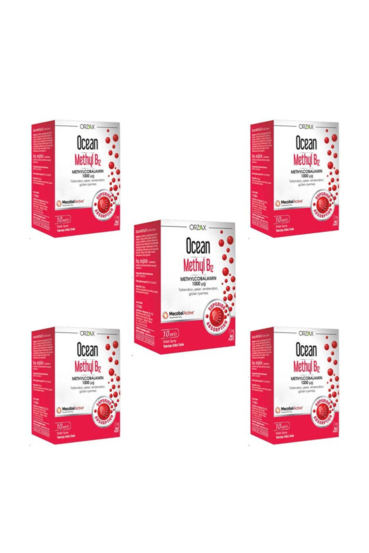 Ocean Methyl B12 1000 Mcg 10 Ml Sprey X5 Adet - Fiyatı, Yorumları
