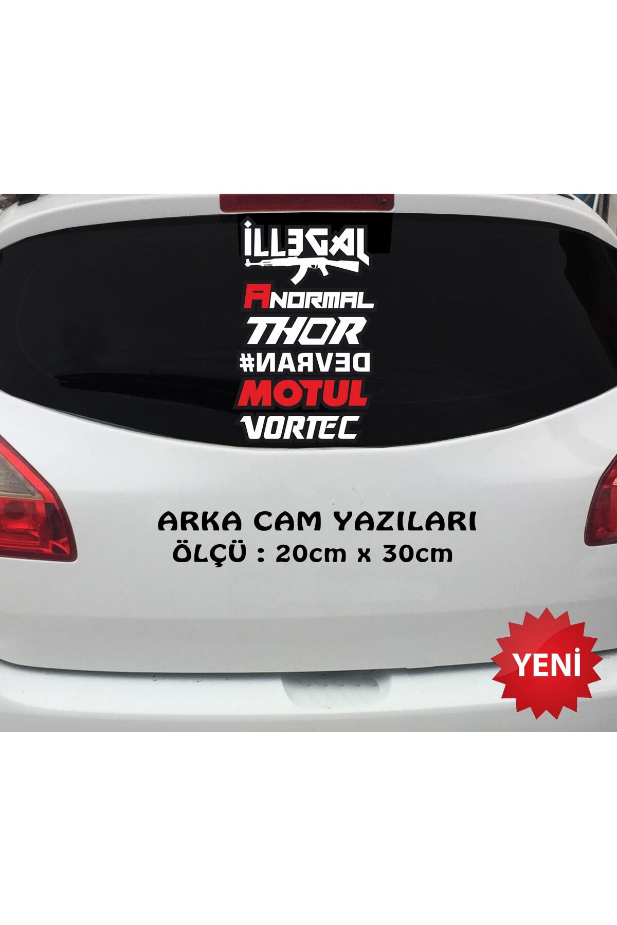 Fresh A Normal Tüfk - Oto Araba Sticker Arka Cam Yazıları Çoklu Set ...