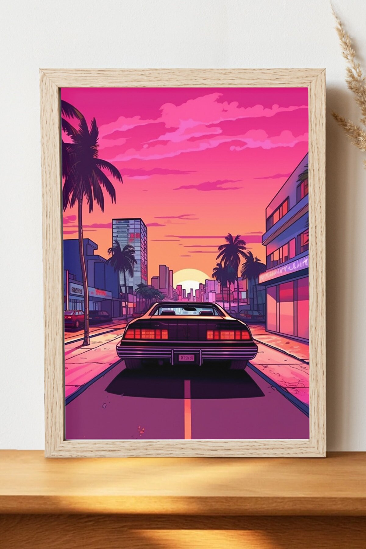 Luna Marissa Modern Gta Vice City Poster - Çerçevesiz Parlak Kağıt Oyun ...