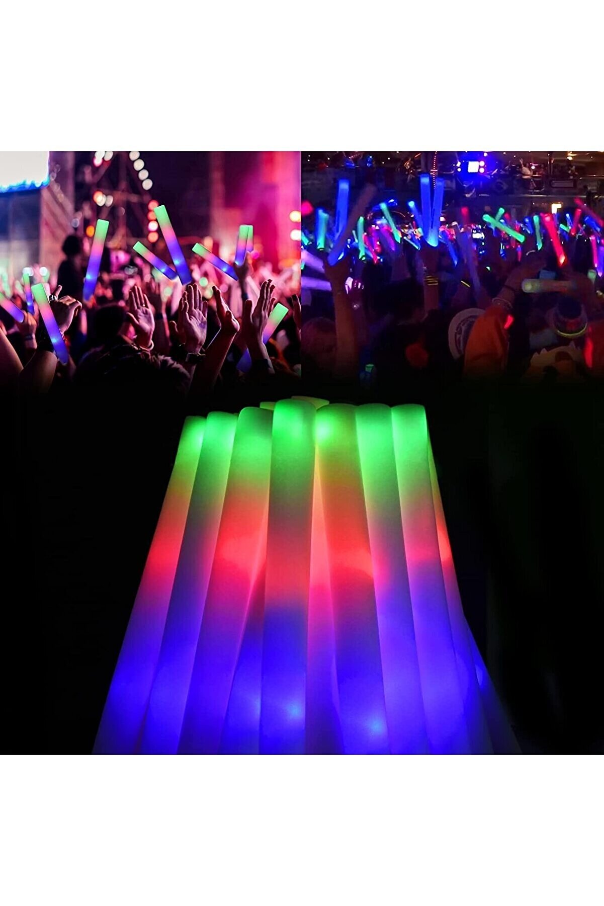 Kuzey SÜNGER IŞIK FOAM STİCK IŞIKLI ÇUBUK 48 CM LED IŞIK SÜNGER LED ...