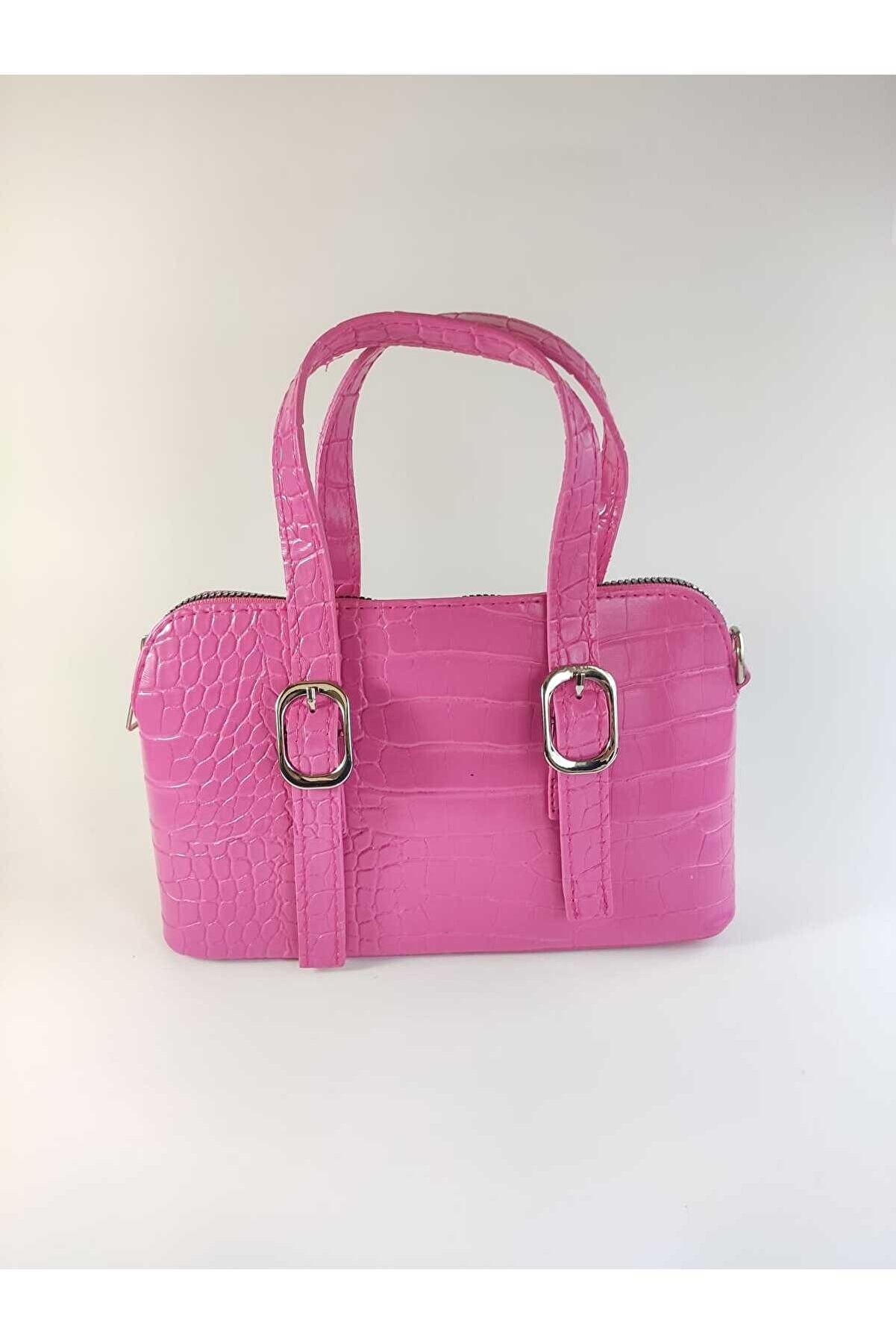 Hanila Croco Desenli Parlak El ve Omuz Çantası Fiyatı, Yorumları - Trendyol