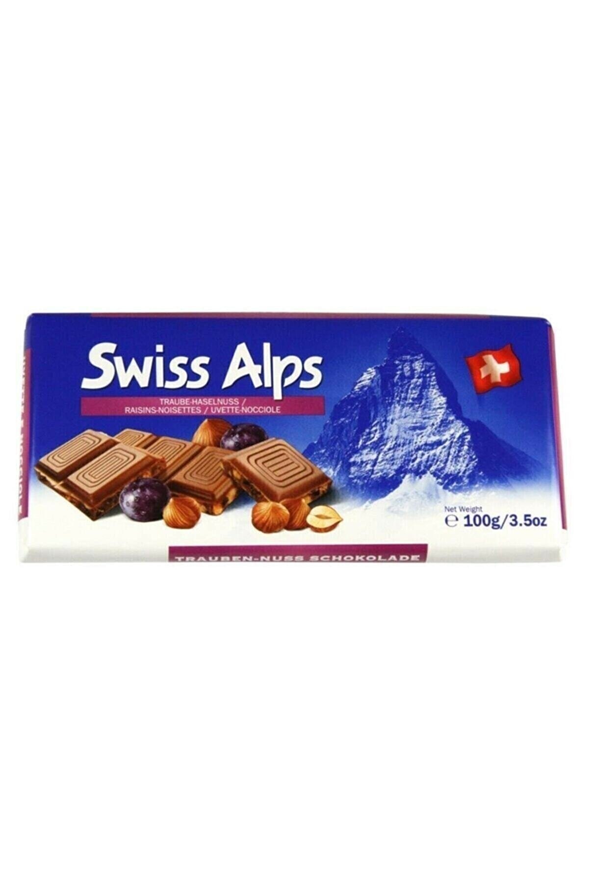 Swiss Alps Üzümlü Fındıklı Sütlü Çikolata 100 gr Fiyatı, Yorumları ...