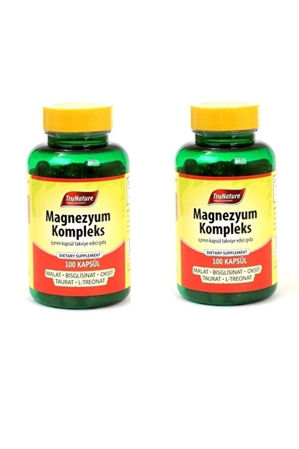 Trunature Magnezyum Malat+bisglisinat+taurat+l-treonat+oksit 2x 100 Kapsül Fiyatı, Yorumları ...