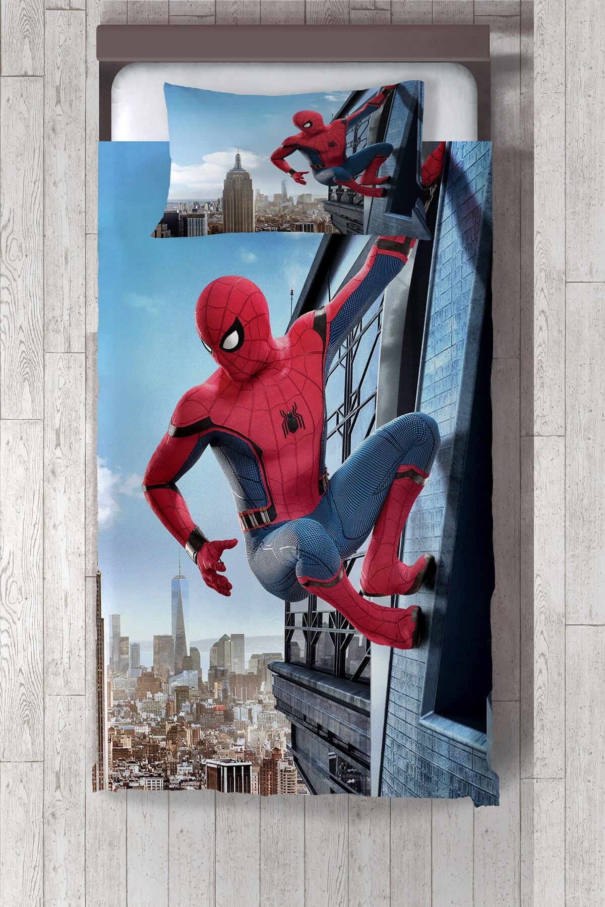 Talia Home Mavi Örümcek Adam Spider Man Yatak Örtüsü TLAY-102 Fiyatı, Yorumları - Trendyol