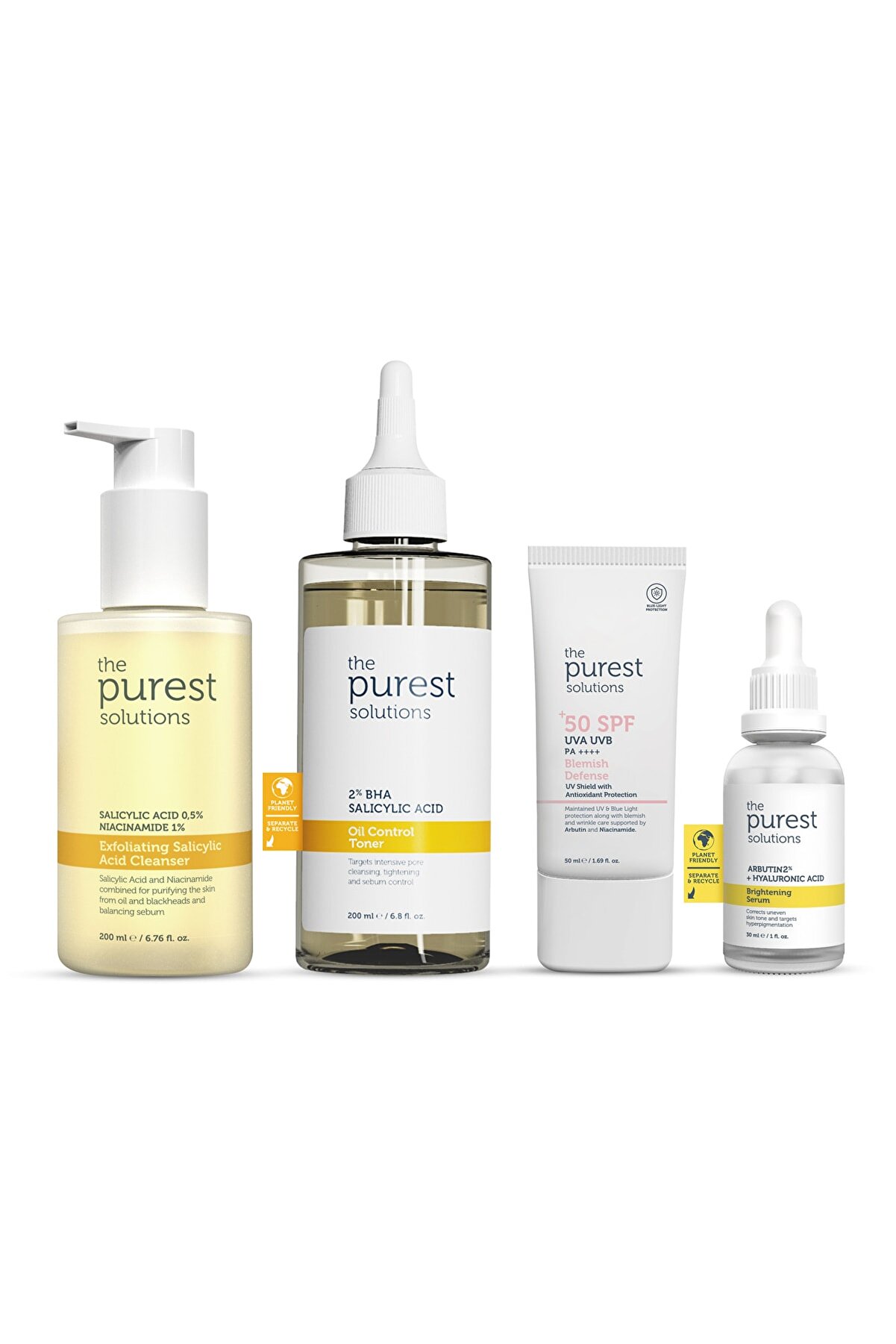 The Purest Solutions Leke karşıtı ve ton eşitleyen temizleyici seti ...