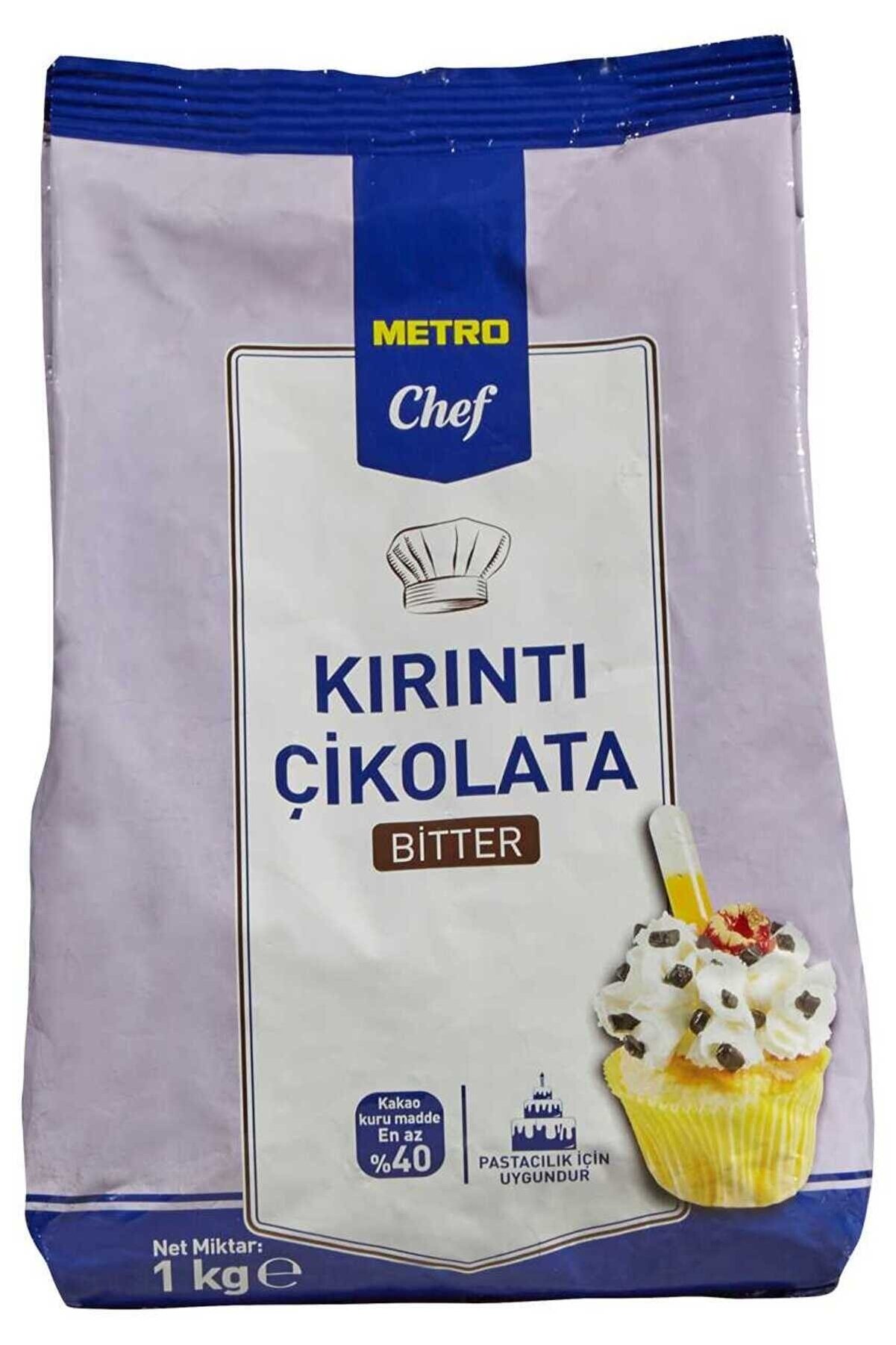 Metro Chef Kırıntı Çikolata Bitter 1KG Pastacılık Pasta Tatlı Mutfak ...