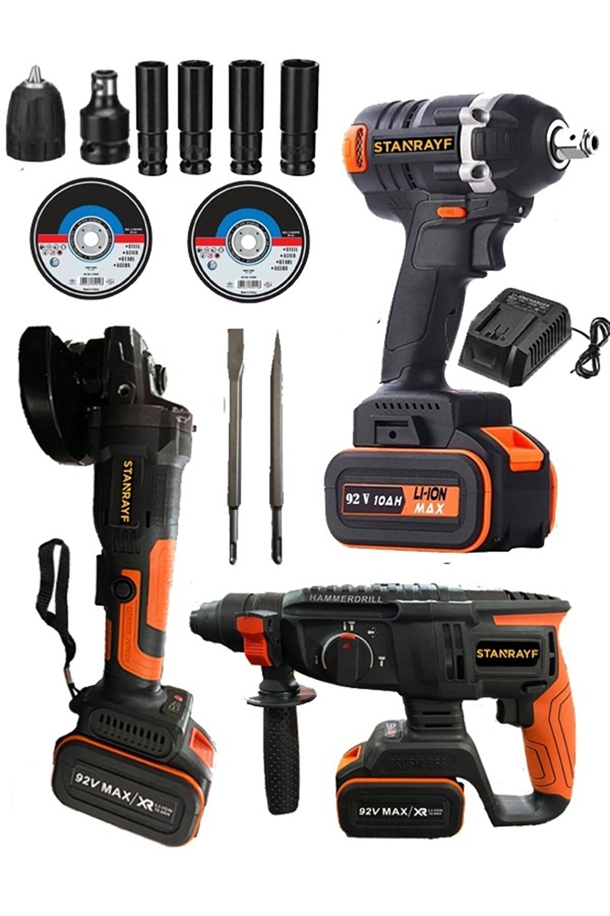 Hilta Power Kömürsüz Mega 3 Lü Set 92 Volt 10 Ah Darbeli Bijon Somun ...