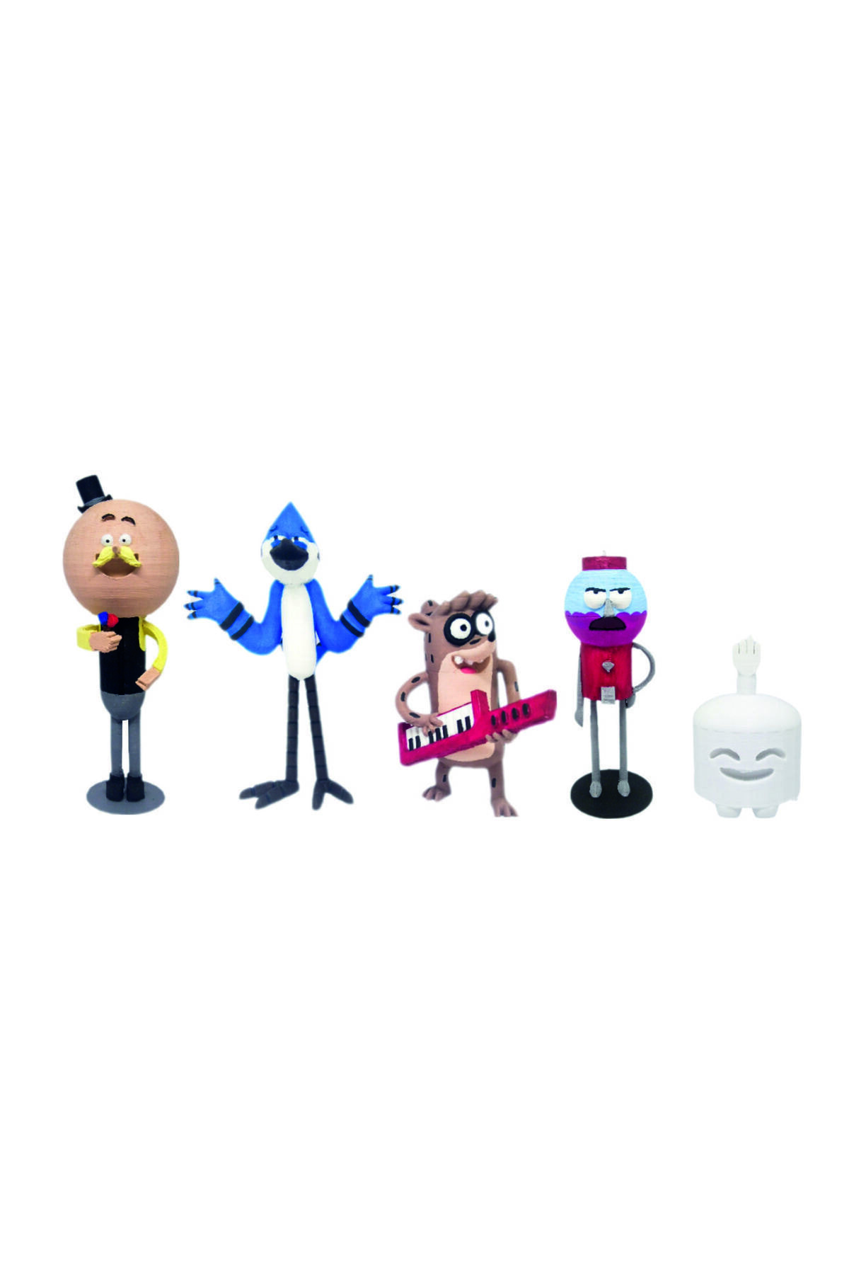 MkToys Regular Show ( Sürekli Dizi ) - 5'li Set - Mordecai, Rigby, Pops ...
