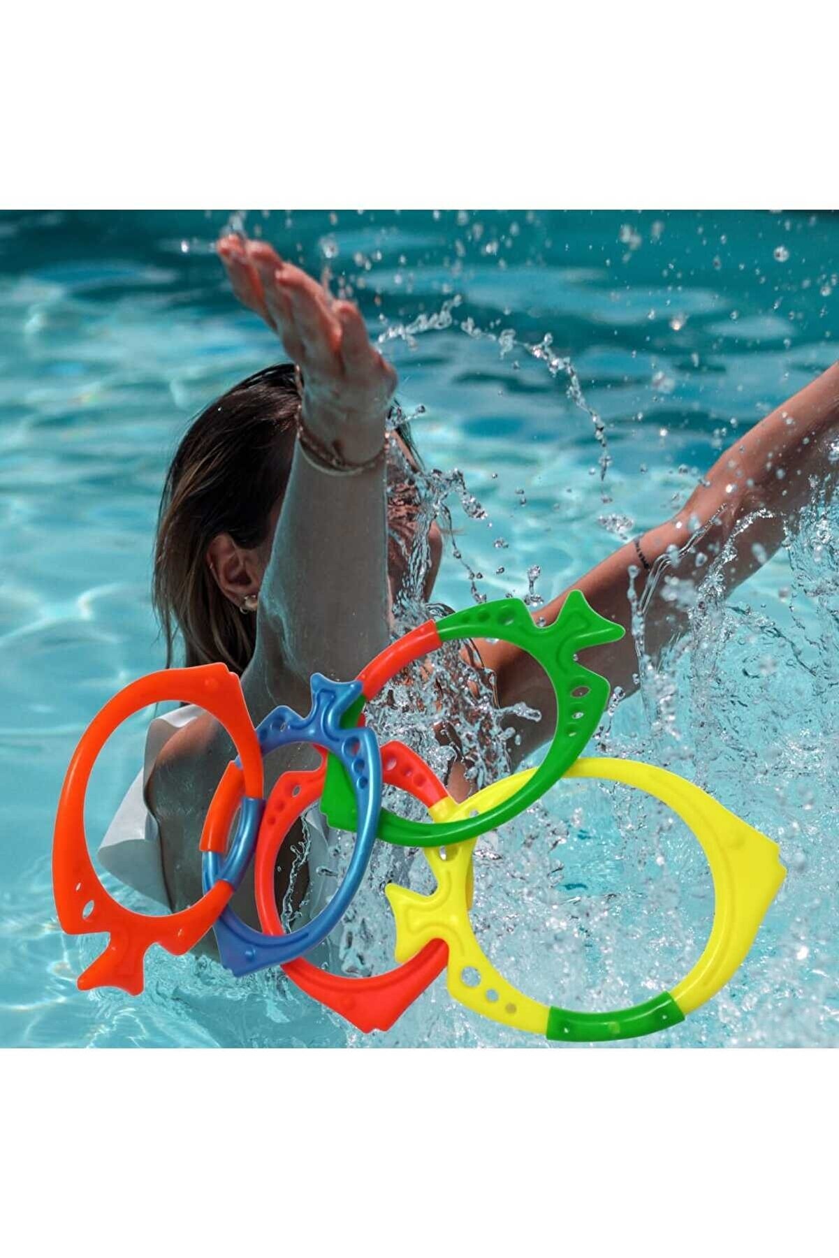 ARVALLI Havuz Oyun Halkası, Çocuklar Için Balık Modelli Dip Dalış ...
