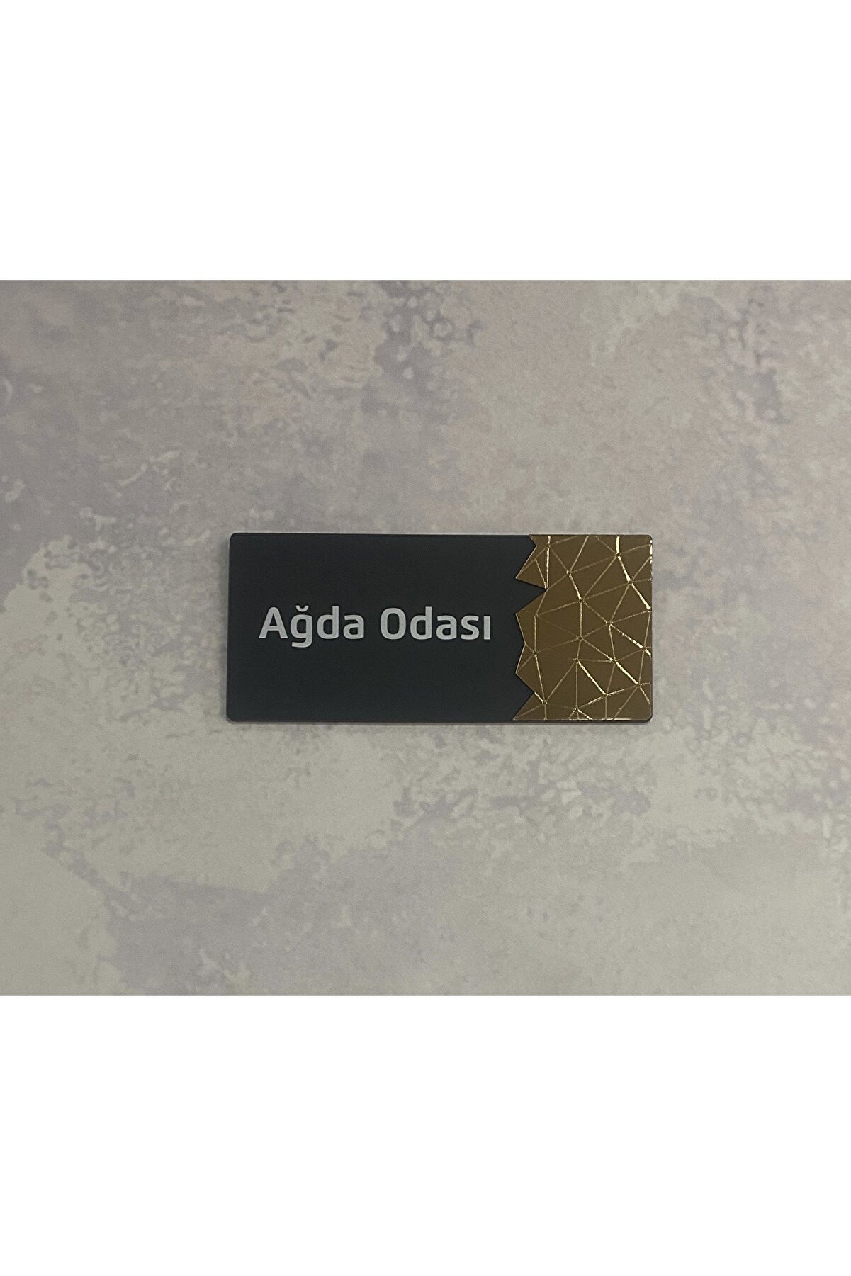 Dekokonsept Dekoratif Aynalı (AĞDA ODASI )Ofis Oda Kapı İsimliği Yönlendirme Tabelası Kapı ...