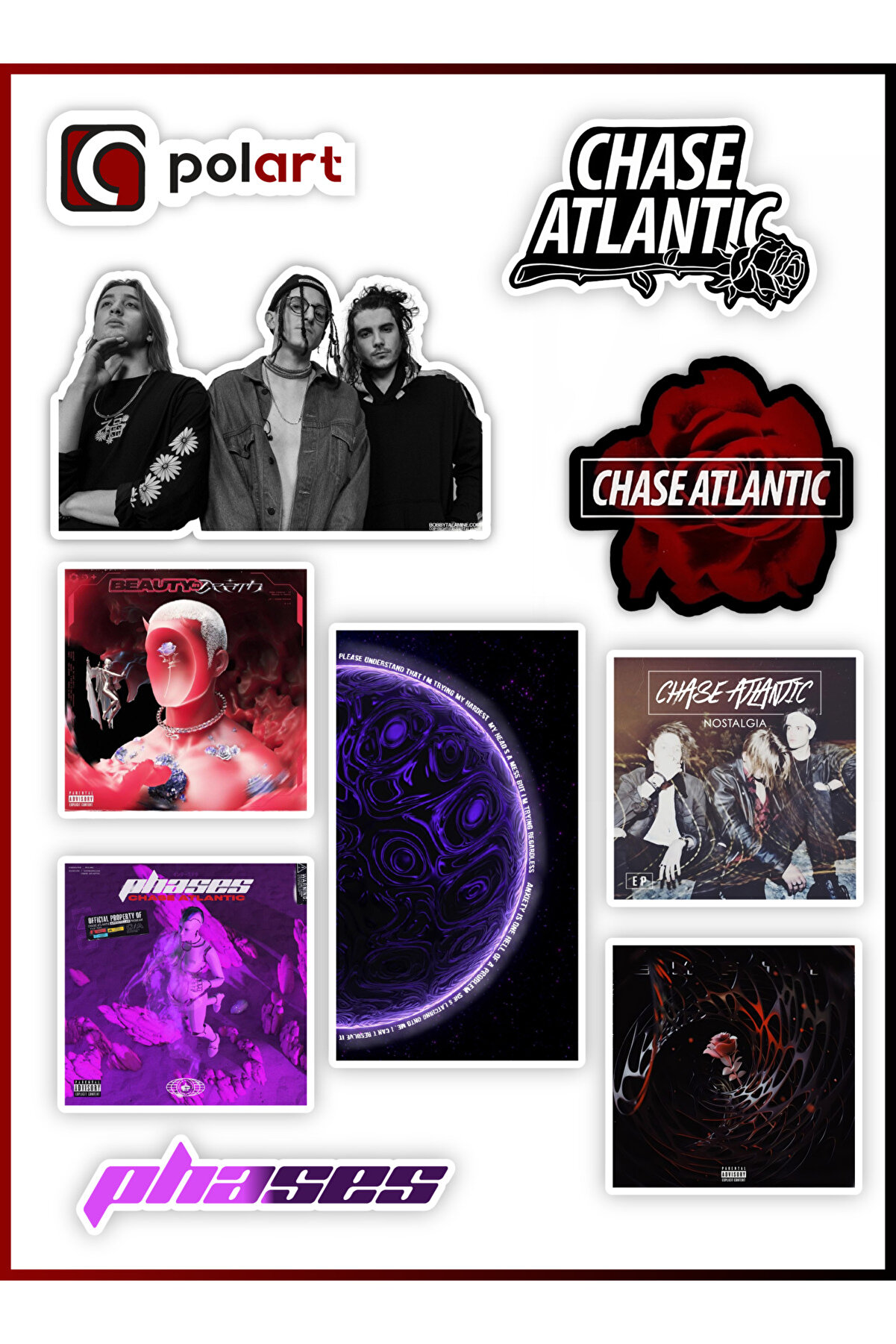 Polart Stationary Chase Atlantic Sticker Paketi-Ajanda-Bullet Journal ...