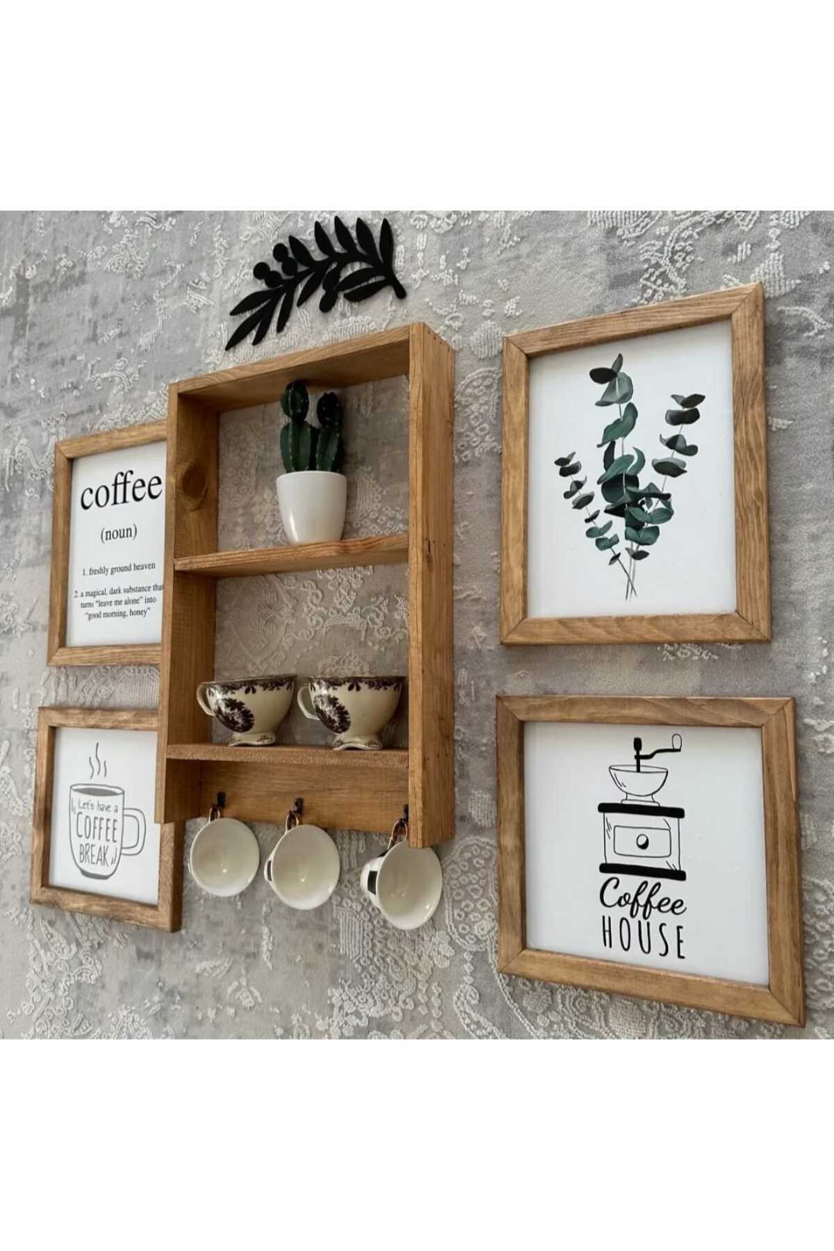 dekorodam Kahve Köşesi Ahşap mutfak Duvar Dekoru Tablo Terek SetiFiyatı, Yorumları - Trendyol