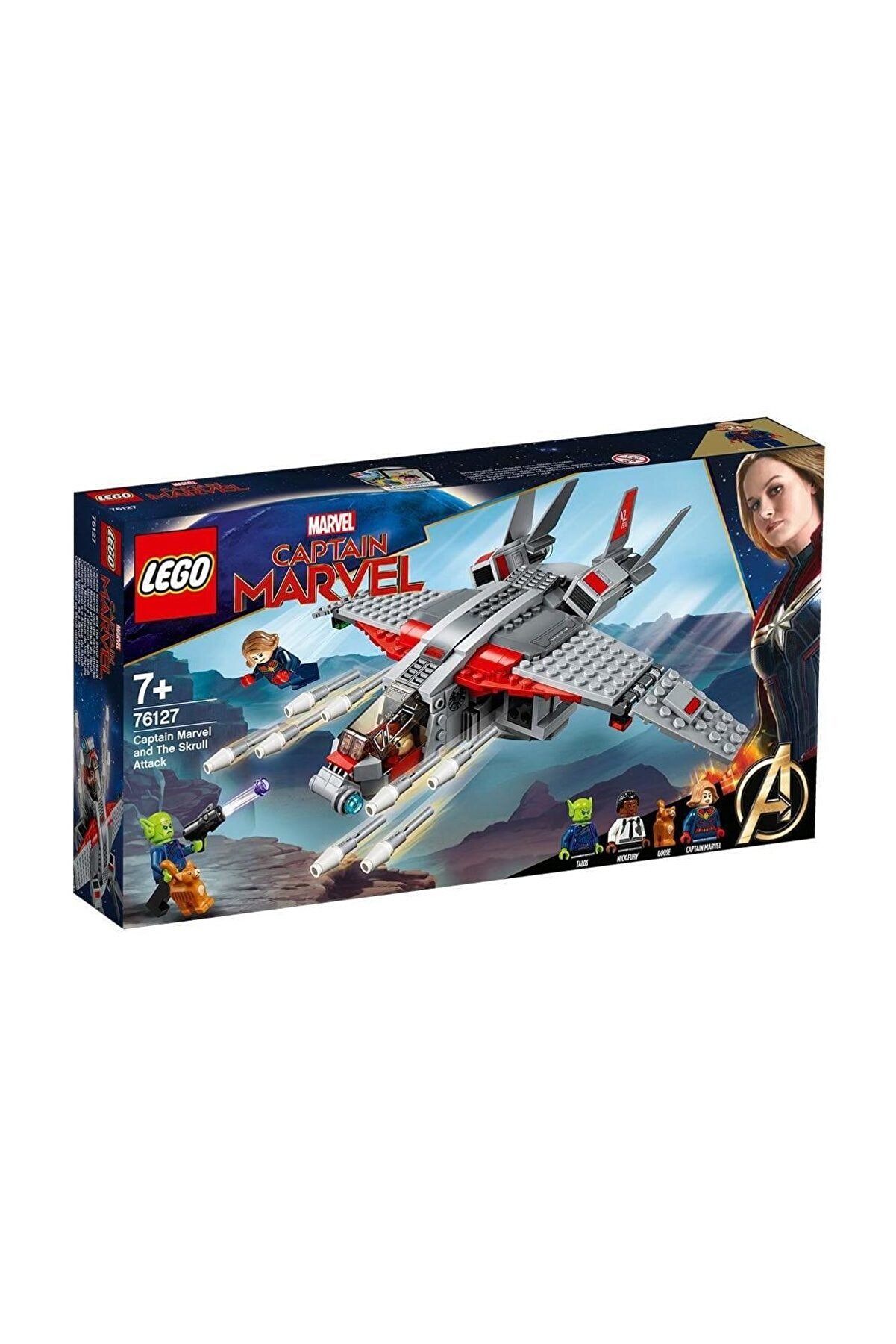 LEGO Marvel 76127 Captain Marvel And The Skrull Attack Super Heroes ...