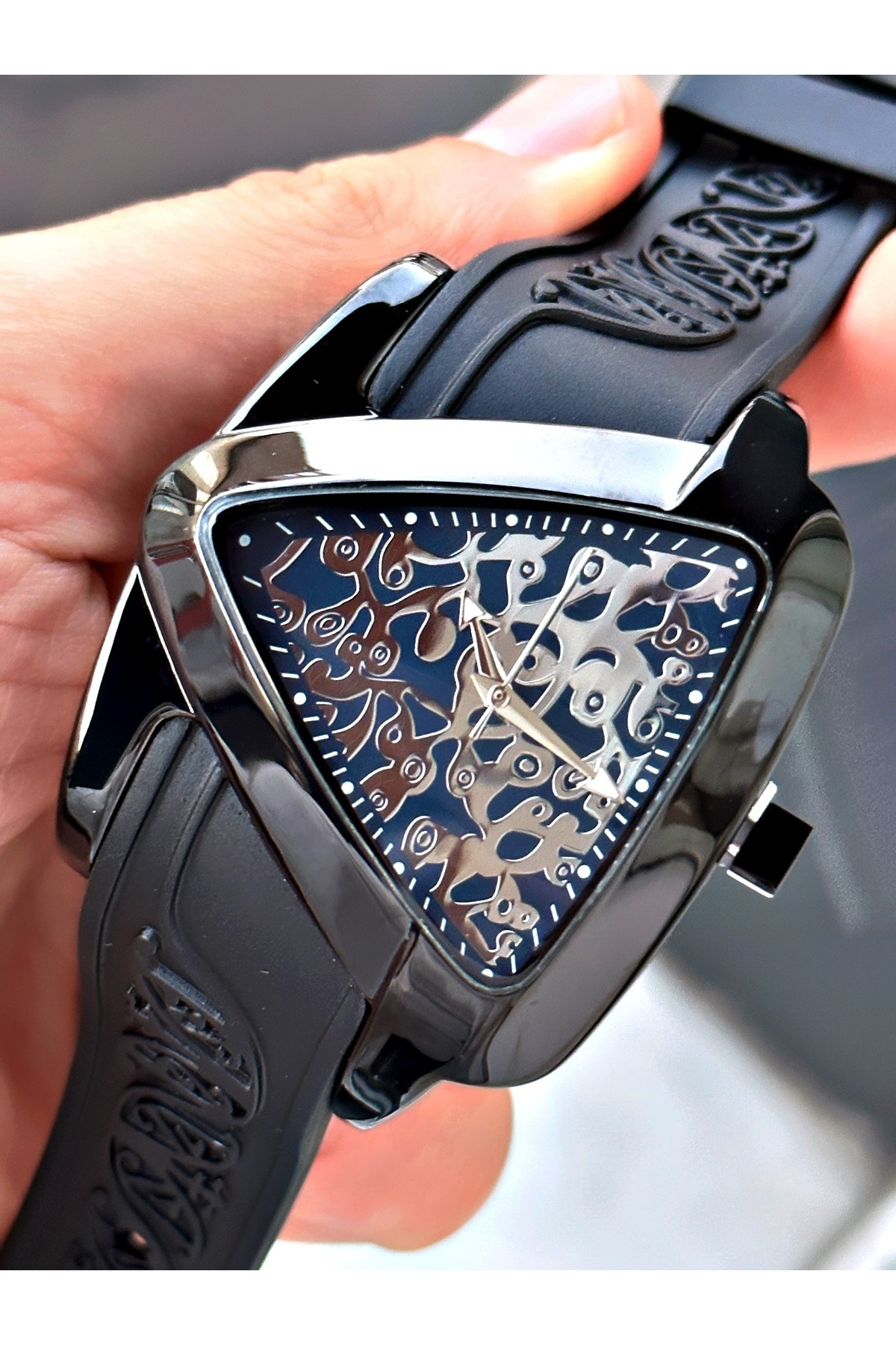 Navimarine Siyah Renk Üçgen Model İşlemeli Kordon Orijinal Erkek Kol ...