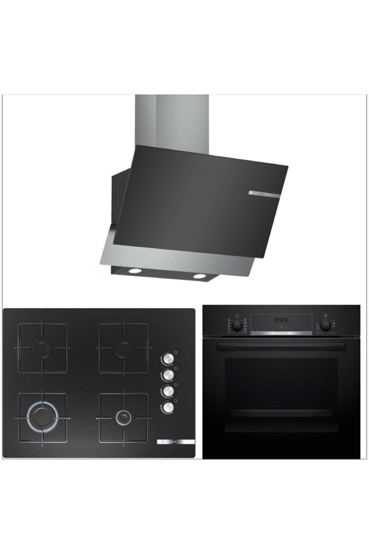 Bosch Siyah Ankastre Set (HBF514BB1T+POP7C6O12O+DWK65AD60R) - Fiyatı, Yorumları