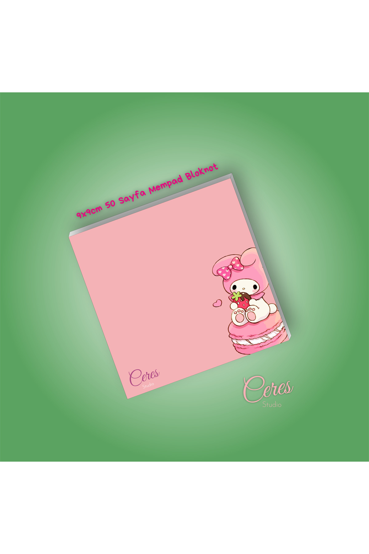 Ceres Studio MY MELODY Sanrio Not Defterleri | Notepad | Bloknot | Memo | 9X9 50 Sayfa BLOKNOT ...