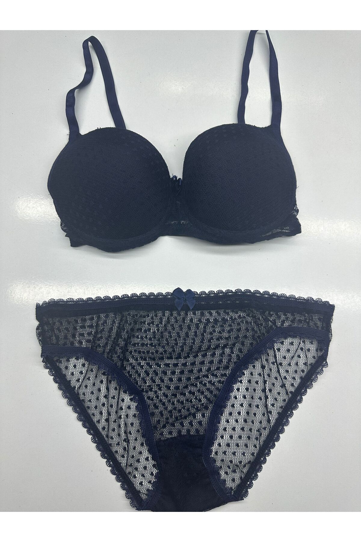 AYSU Kadın Siyah Puantiyeli Destekli Sütyen Kilot Takımı Fiyatı ...