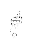 VitrA Origin A45149 Yuvarlak Lavabo Süzgeci, Universal, Basmalı, Krom ...