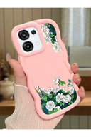 Hontinga OPPO A6 Pro 5G Uyumlu Kılıf kamera koruyucu Pembe Silikon ...