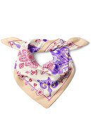 nehir eşarp Patchwork Çiçek Desen Fular Bandana 50x50 Cm - Fiyatı ...