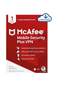 McAFEE Mobile Security Premium For Android - 1 Cihaz 1 Yıl Abonelik ...