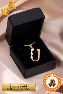 Lucente Jewellery Işıklı Hediye Kutulu Ü Harfi 925 Ayar Gümüş Kaplama ...