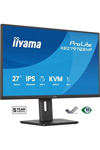 IIYAMA Monitor 27 cali XB2797QSNP-B1 IPS,QHD,USB-c Dock 96W,HDMI, 350cd ...