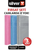 SİLVER HOME 2 Adet Sarı ve Pembe Ekstra Kalın Mikrofiber Süper Emici İz ...