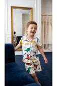 DANBİ Kız , Erkek Çocuk 4,5,6,7,8,9,10,11 Yaş Pijama Takımı 2 Adet %100 ...