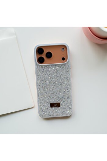 HYPERSOFT iPhone 17 (6.3 Inch) Compatible Shiny Diamond Stone Diamond Sparkling Swr Cover Case ...