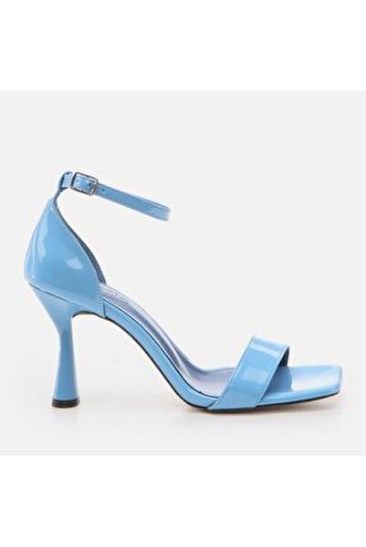 Hotiç Women's Blue Heeled Sandals - Trendyol