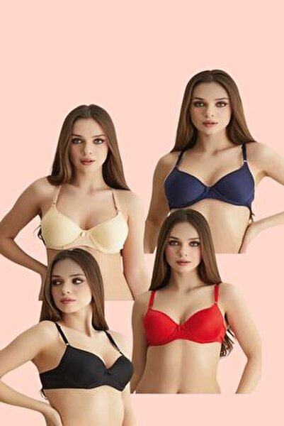 MODALADY 4 Padded Underwire Bras- Trendyol
