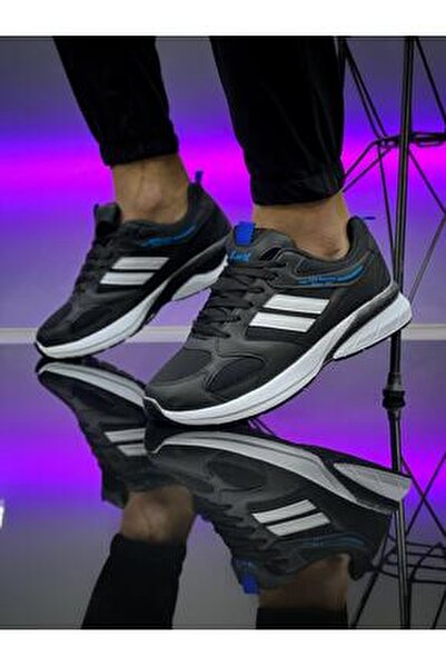 Cobbalt Men's Black Blue Two Line Lpx Orthopedic Casual Sneakers Sports ...