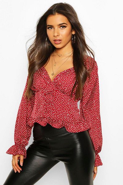 BOOHOO Red Women Blouse Tunic Bustier Styles Prices Trendyol