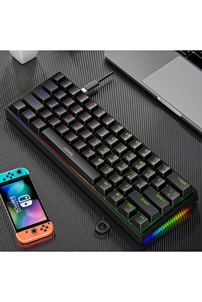 اختيار K620 Mini Backlit RGB Gaming Mechanical Keyboard Gamer Mechanic ...