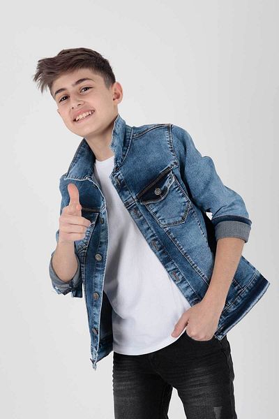 Jean jacket kid store