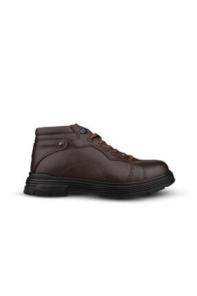 MP Men's Lace-Up Brown Casual Boots- Trendyol