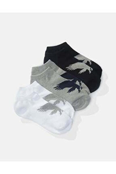 American Eagle AEO Low Cut Eagle Socks 3-Pack- Trendyol