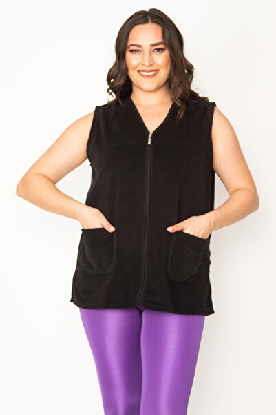 Black Plus Size Vests Styles, Prices - Trendyol