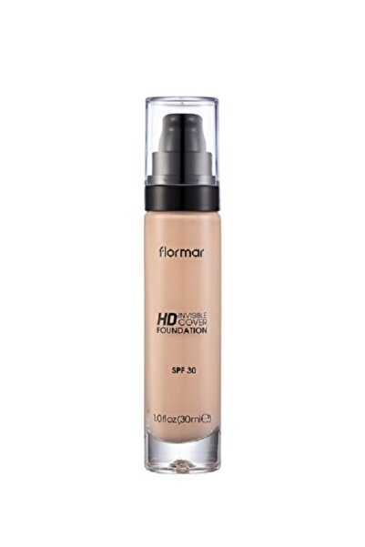 Flormar Hd Foundation Nvisible Cover - Smooth Look, Medium Coverage ...